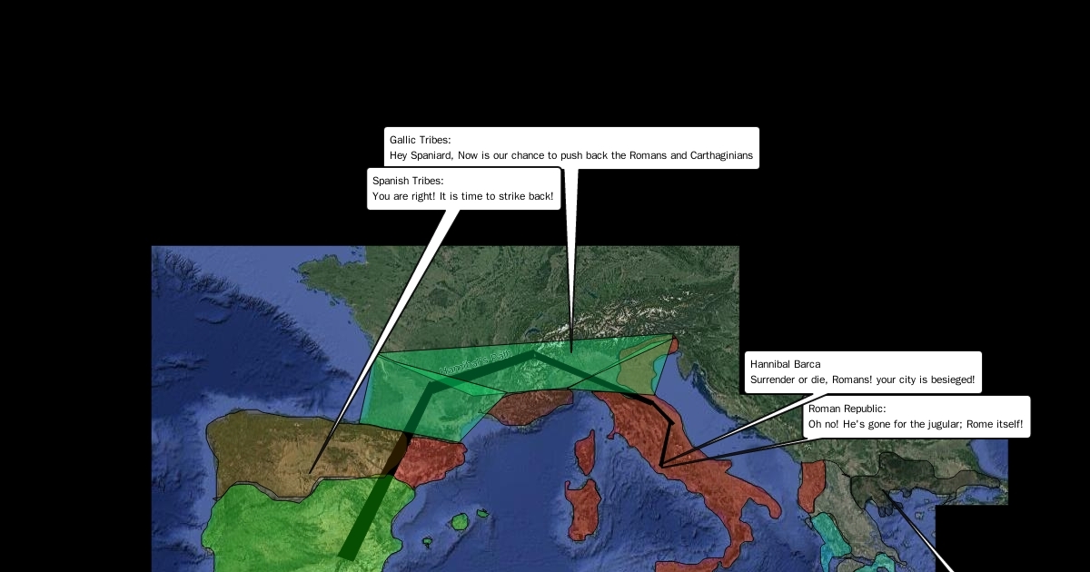 Rise of Rome part II : Scribble Maps