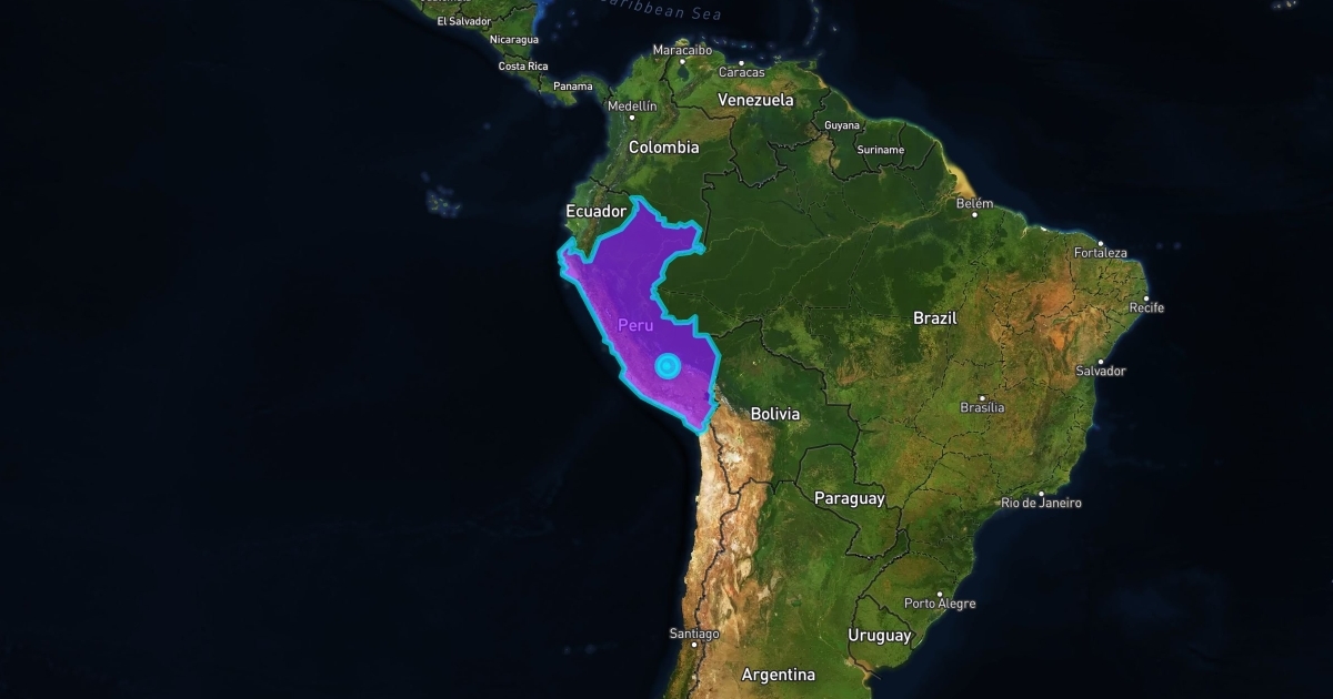 Peru map natural disaster : Scribble Maps