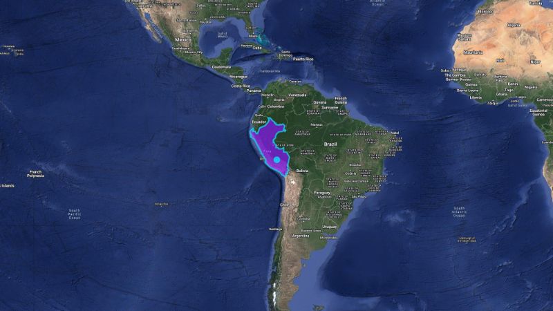 Peru map natural disaster : Scribble Maps