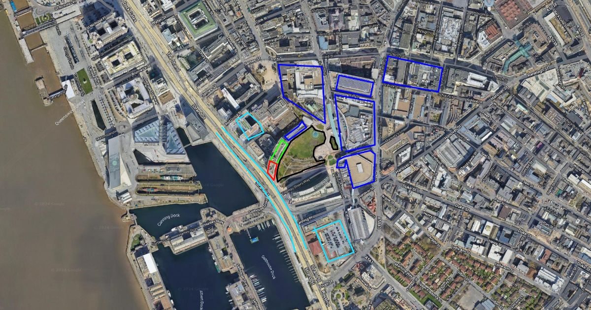 Land use Map liverpool : Scribble Maps