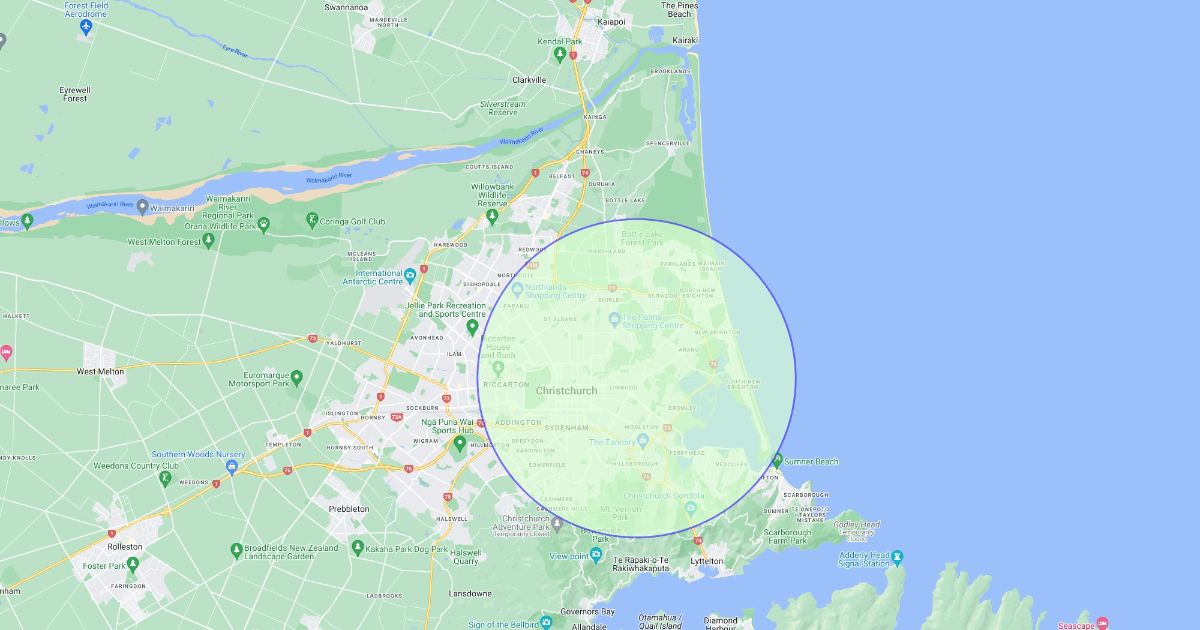 Map of Service area : Scribble Maps