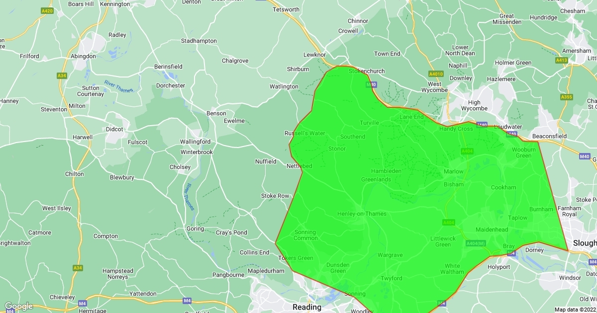 Henley and surrounding villages : Scribble Maps