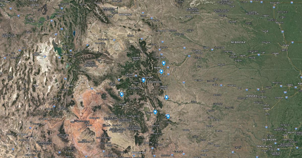 History Colorado Map of Museums : Scribble Maps