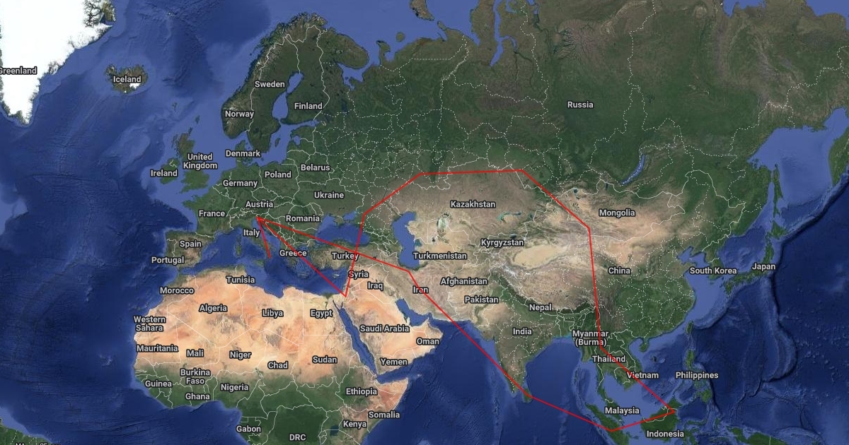 Marco Polo Journey by Kirah : Scribble Maps