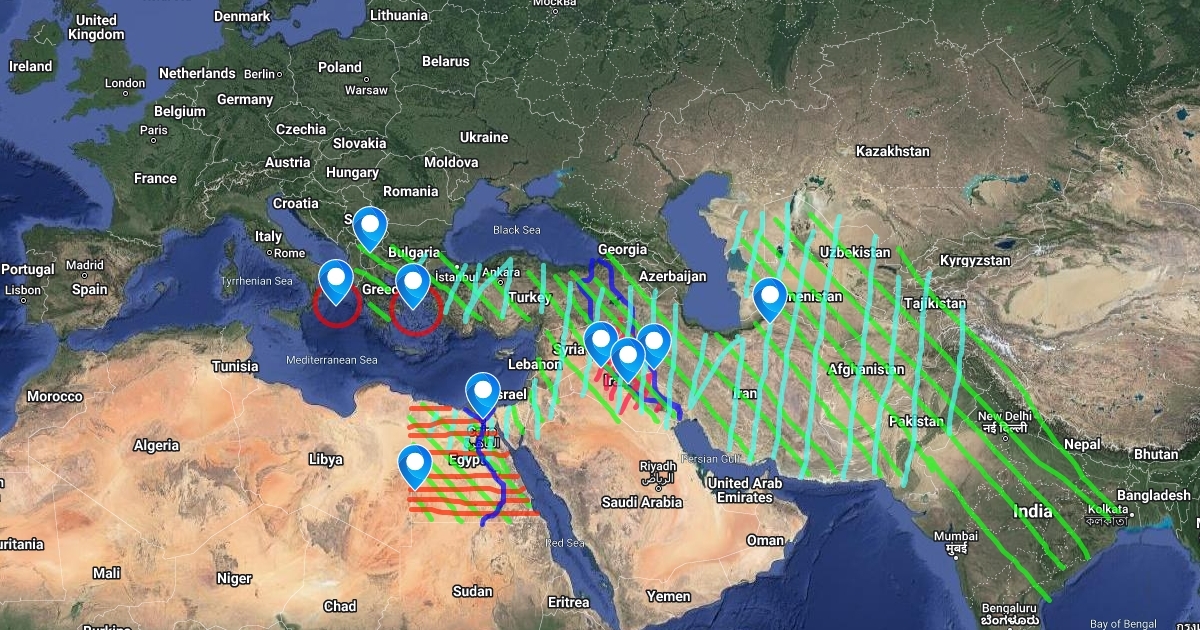 Humanities History Exam Map : Scribble Maps