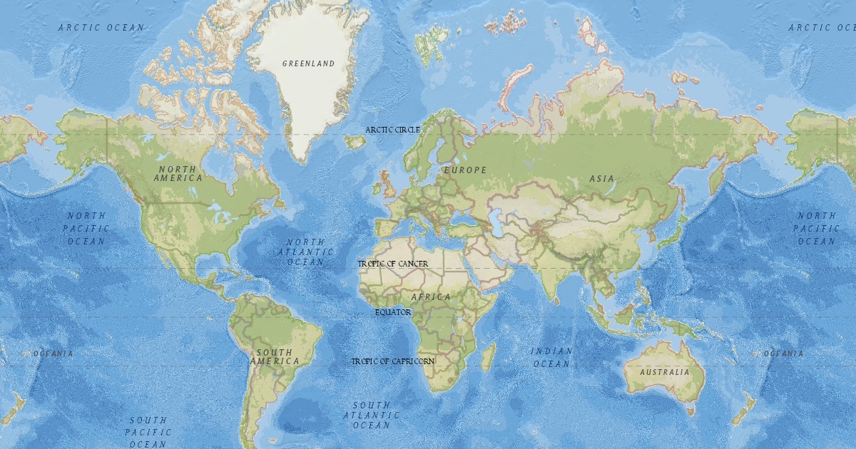 Map of Continents : Scribble Maps