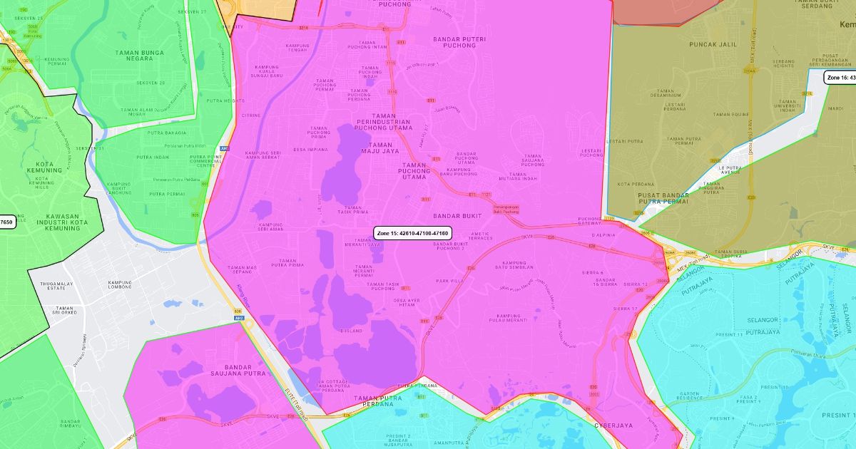 Delivery Areas 2022 Coloured V3 : Scribble Maps