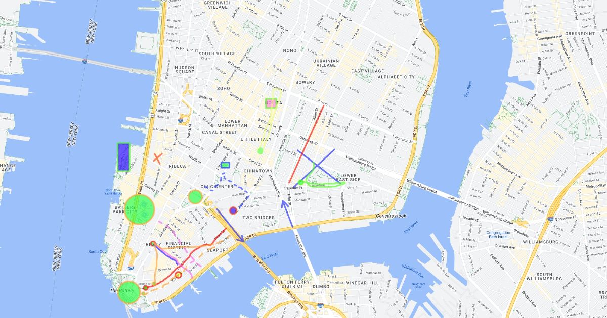 NYC missions : Scribble Maps