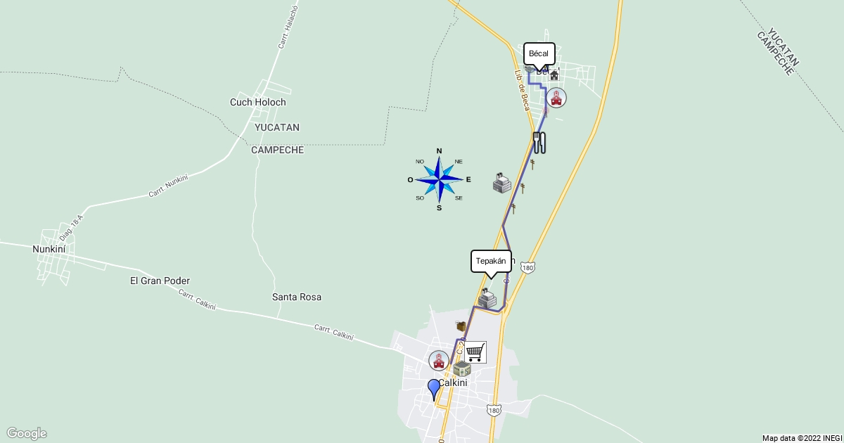 De mi casa a la escuela : Scribble Maps