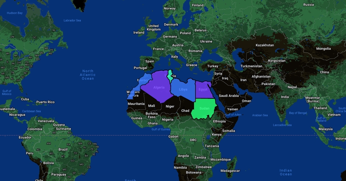North Africa Carbon Emissions : Scribble Maps