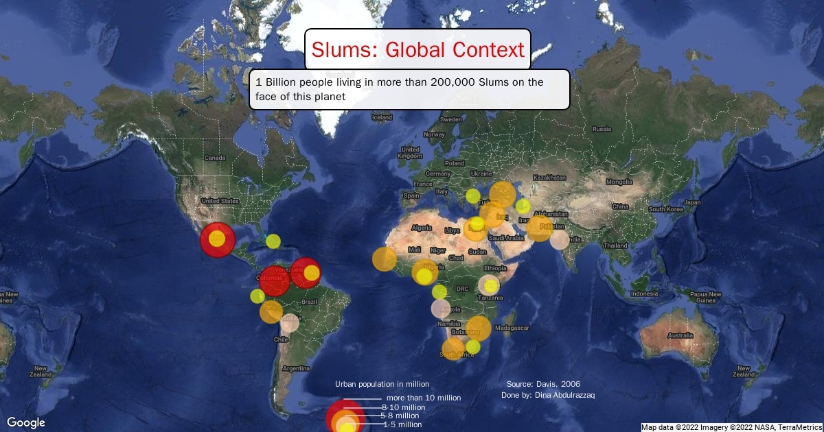 Slums: Global Context : Scribble Maps