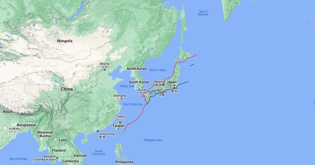 JapanCruisingRoutes : Scribble Maps