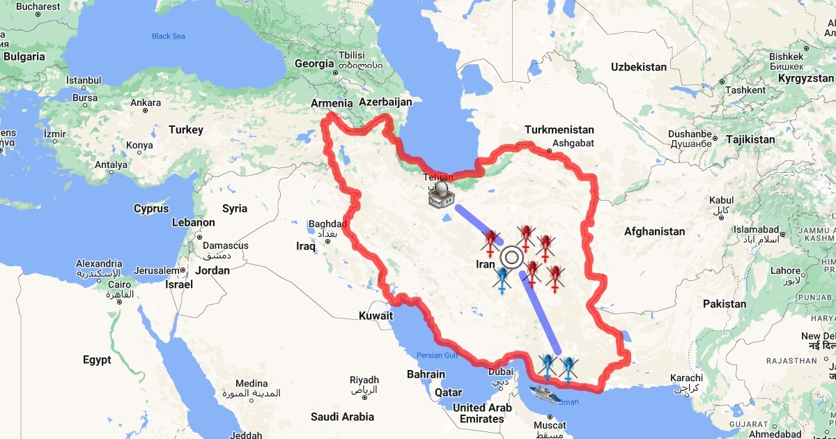 operation eagle claw : Scribble Maps