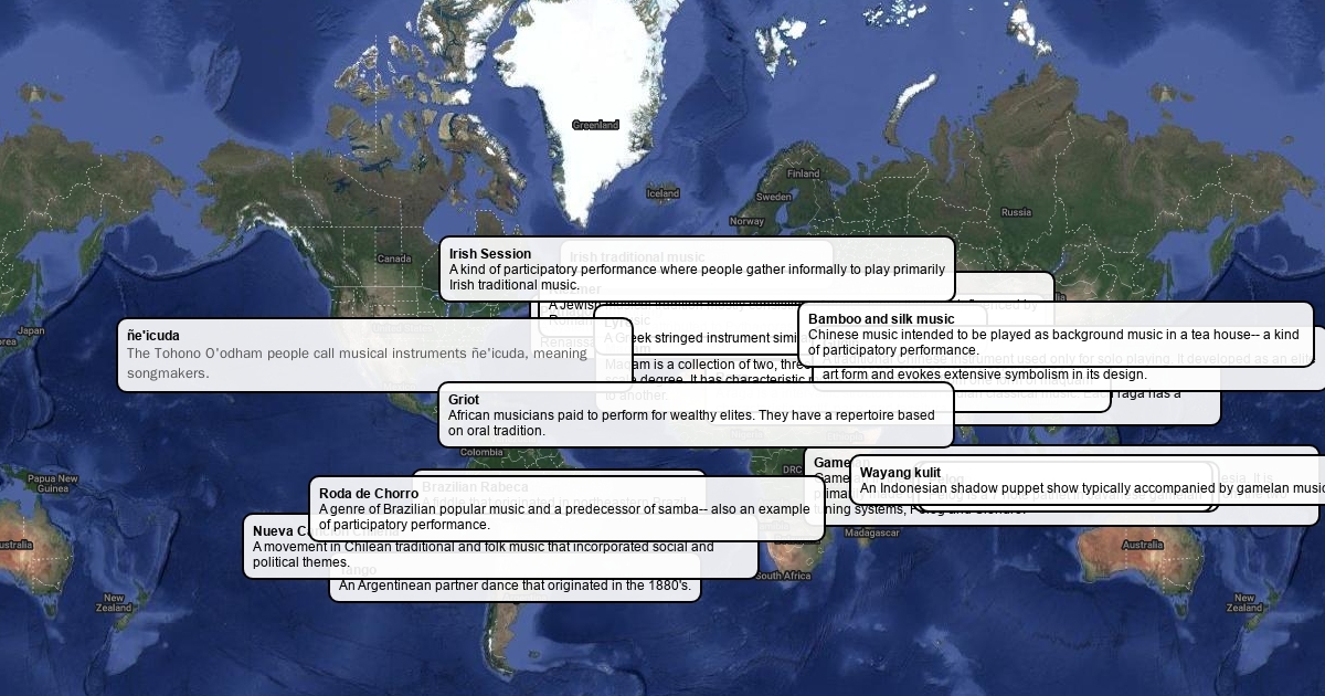 MUS 110 map assignment : Scribble Maps