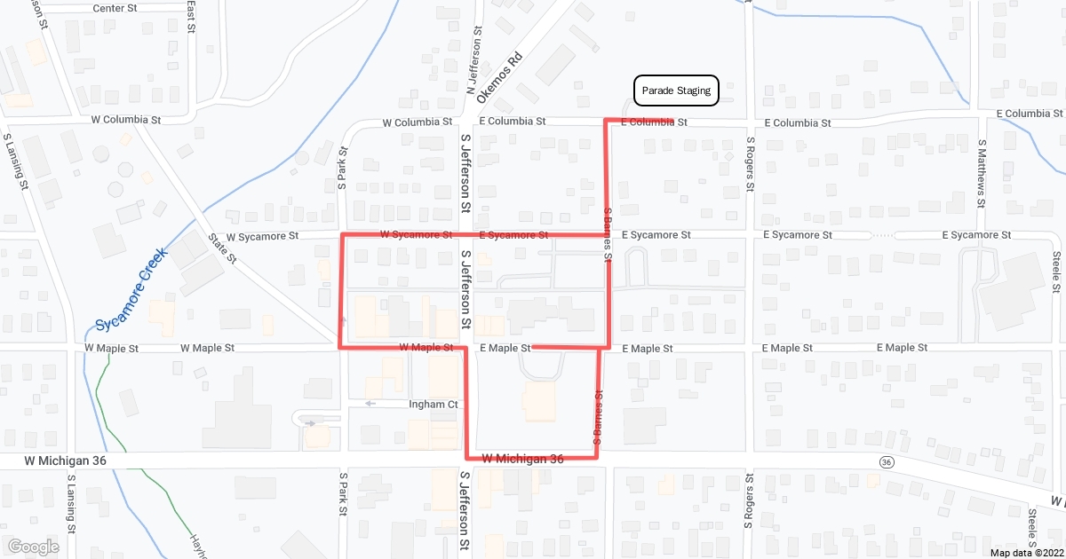 Parade Route : Scribble Maps