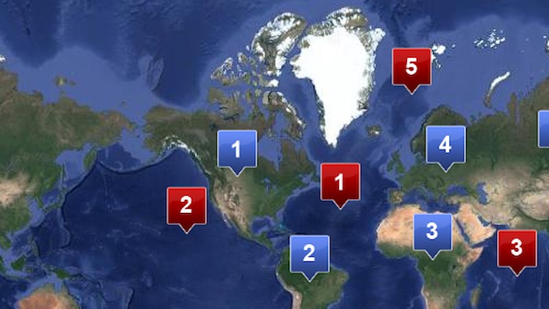 Annotated Map of the World : Scribble Maps
