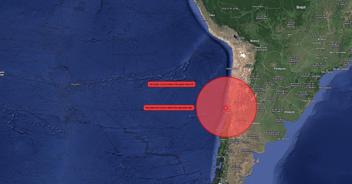 Chile Earthquake 8.3 : Scribble Maps