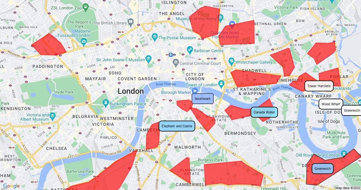 regeneration & poverty : Scribble Maps