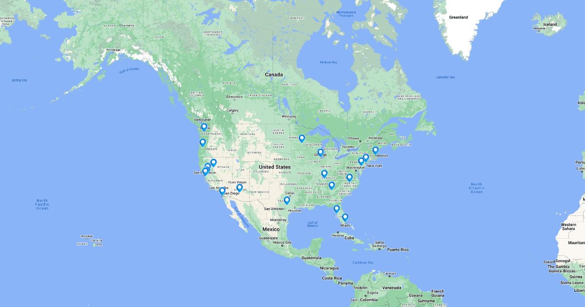 Shipments Scribble Maps