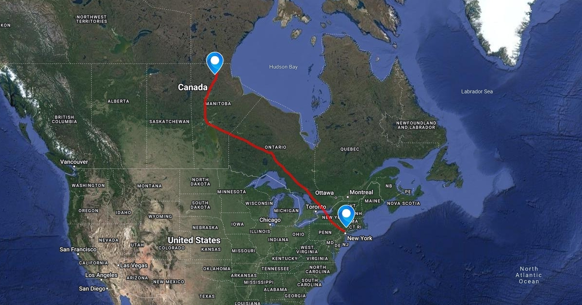 Canadian Wilderness Hatchet Map