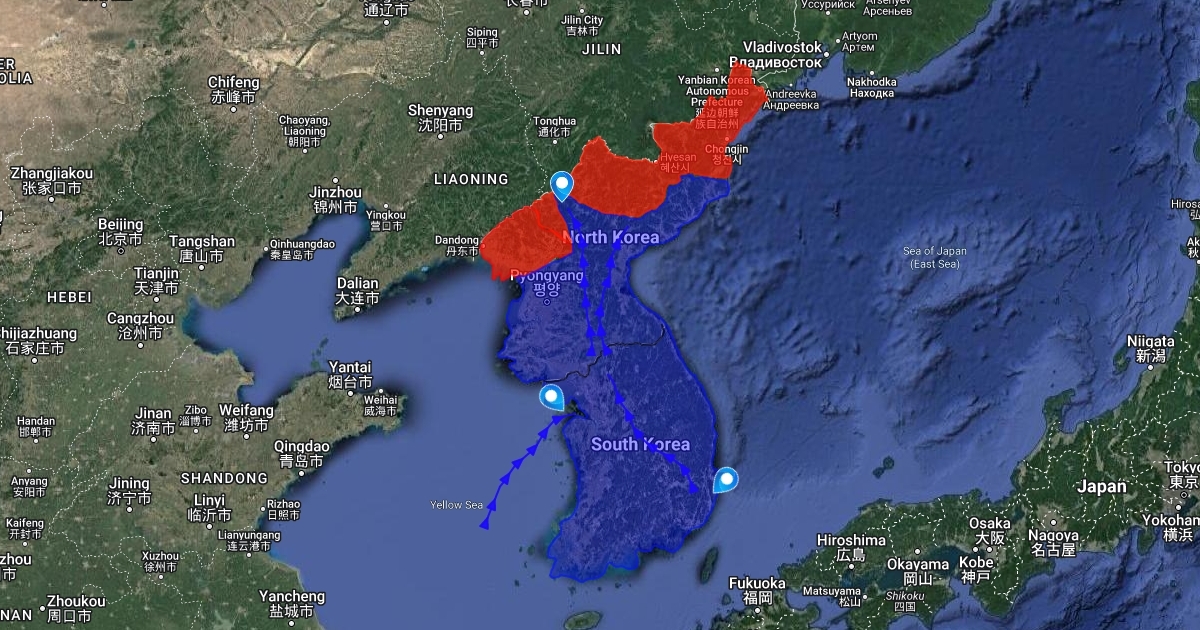 Korean War phase 2 : Scribble Maps