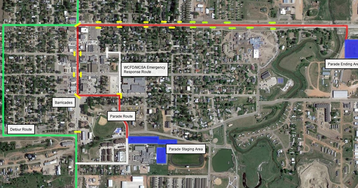Firemans Parade : Scribble Maps
