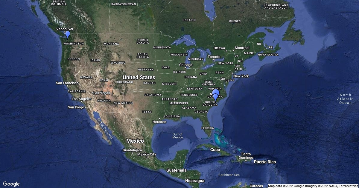 5 Summer Vacation Spots : Scribble Maps