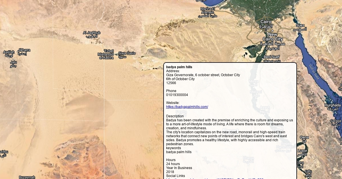 badya palm hills : Scribble Maps
