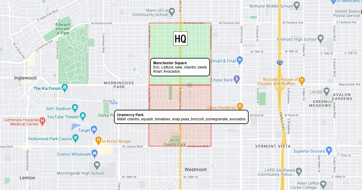 LA Food Grid : Scribble Maps