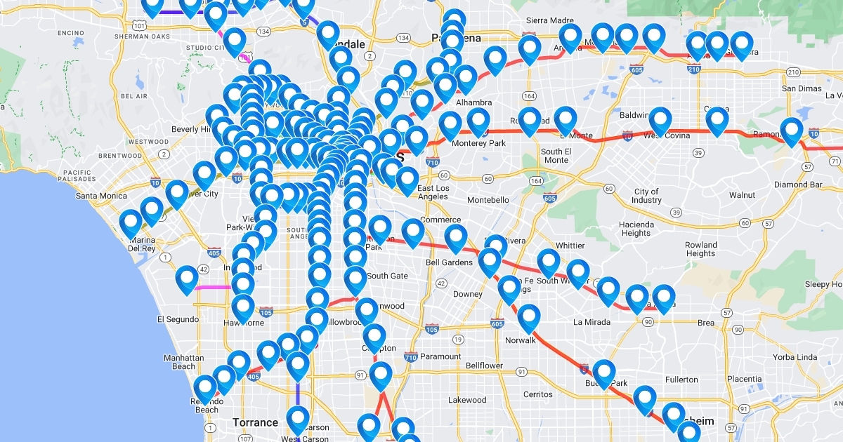 LA Subway System : Scribble Maps