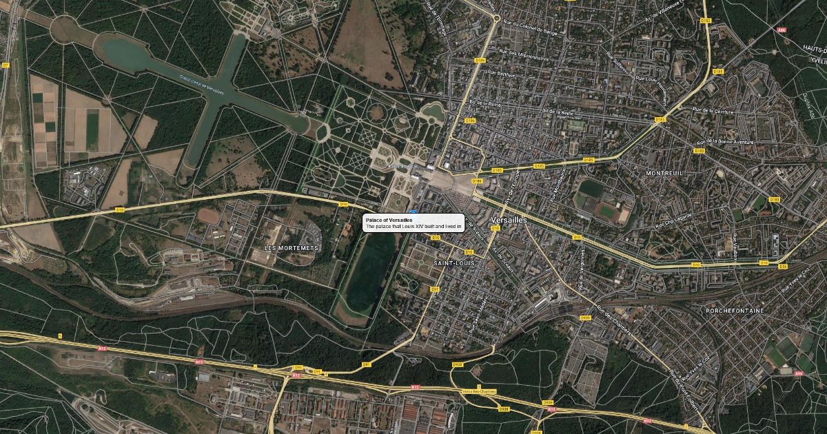 Palace of Versailles : Scribble Maps