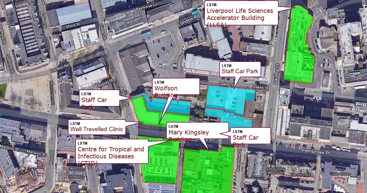 LSTM Campus Map : Scribble Maps