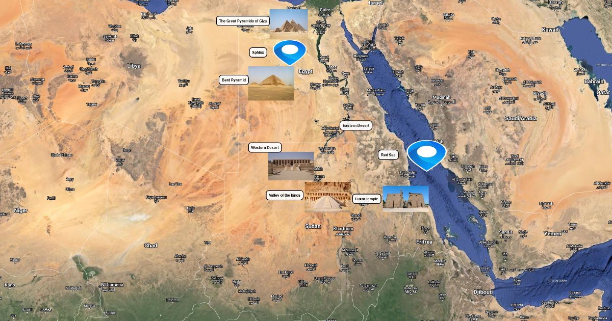 Ancient egypt map : Scribble Maps