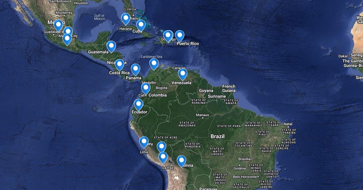 Libros Hispanoamericanos : Scribble Maps