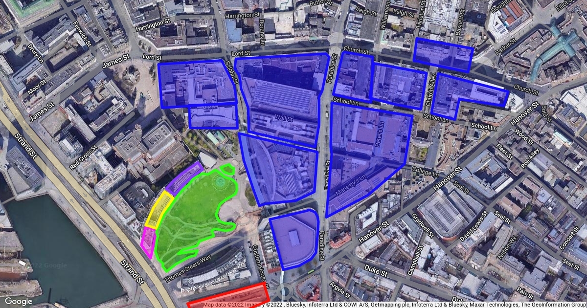 Landuse map Liverpool : Scribble Maps