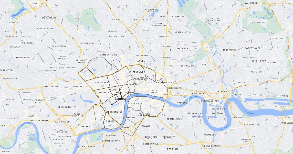 London Areas : Scribble Maps