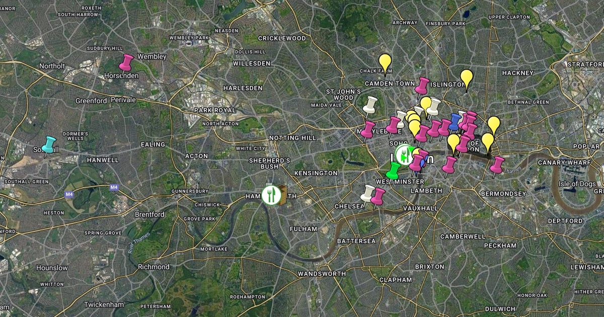 London Project : Scribble Maps