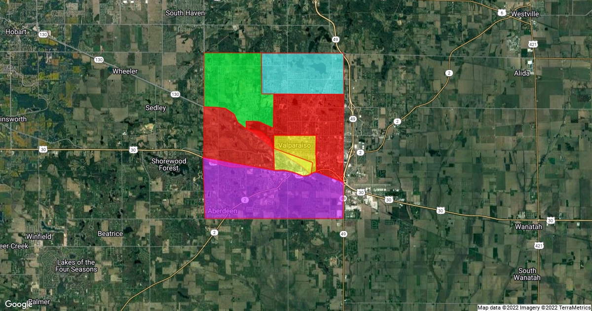 Valpo Areas : Scribble Maps