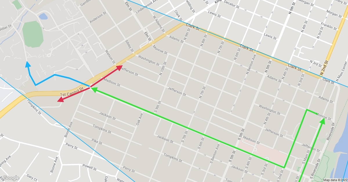 2022 Homecoming Parade Map : Scribble Maps