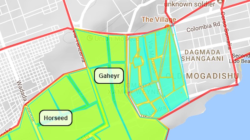 districts of Mogadishu : Scribble Maps