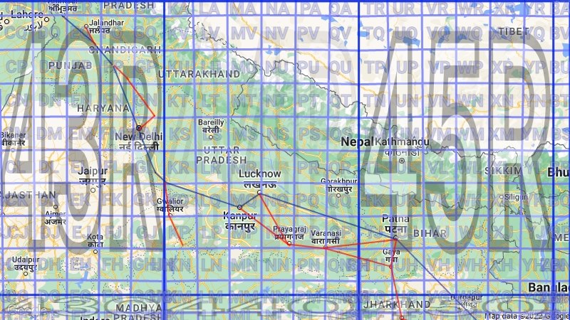 Indian high speed rail map : Scribble Maps
