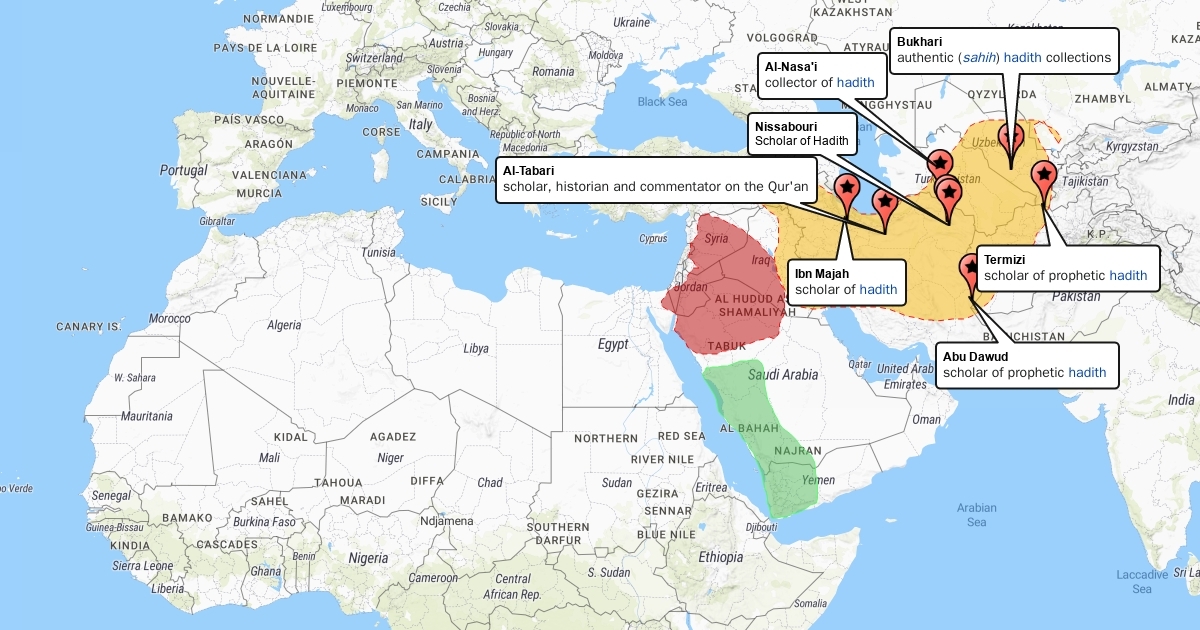 Map of Islam : Scribble Maps