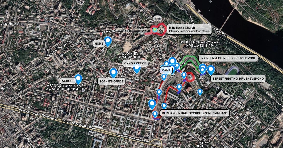 Maidan map and surroundings : Scribble Maps