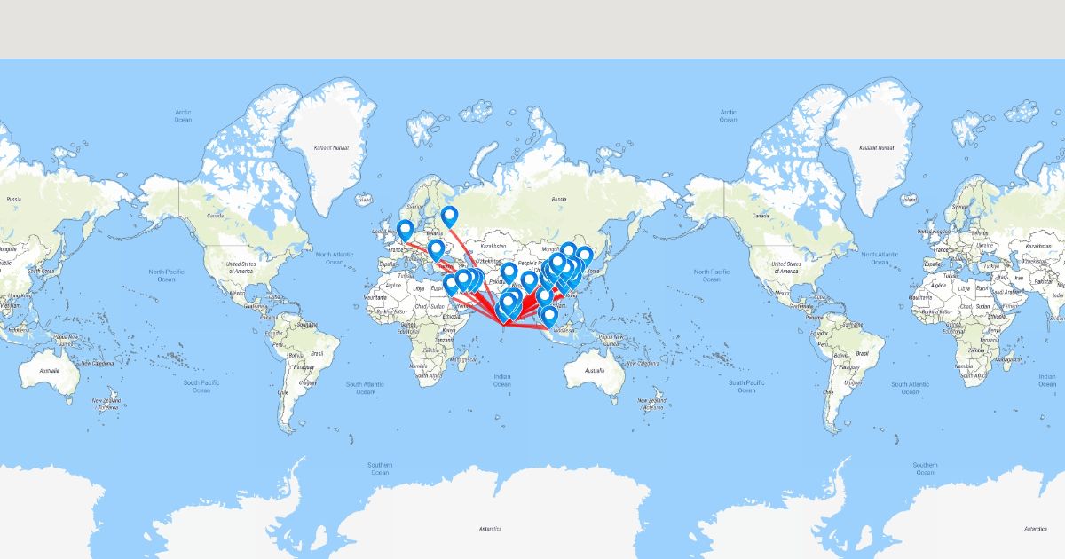 Maldives Destinations : Scribble Maps