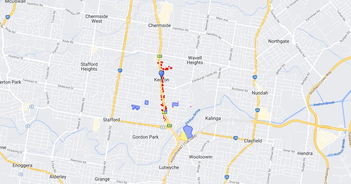 Land Use Map Of Kedron. : Scribble Maps