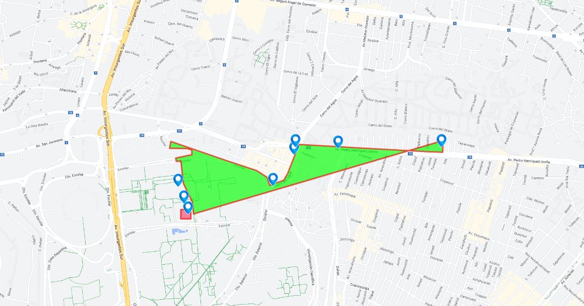Mapa de mi casa a escuela : Scribble Maps