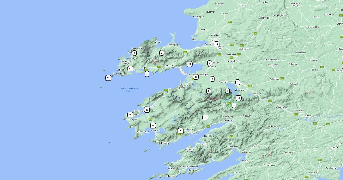 Map of Kerry - Portfolio Assessment : Scribble Maps