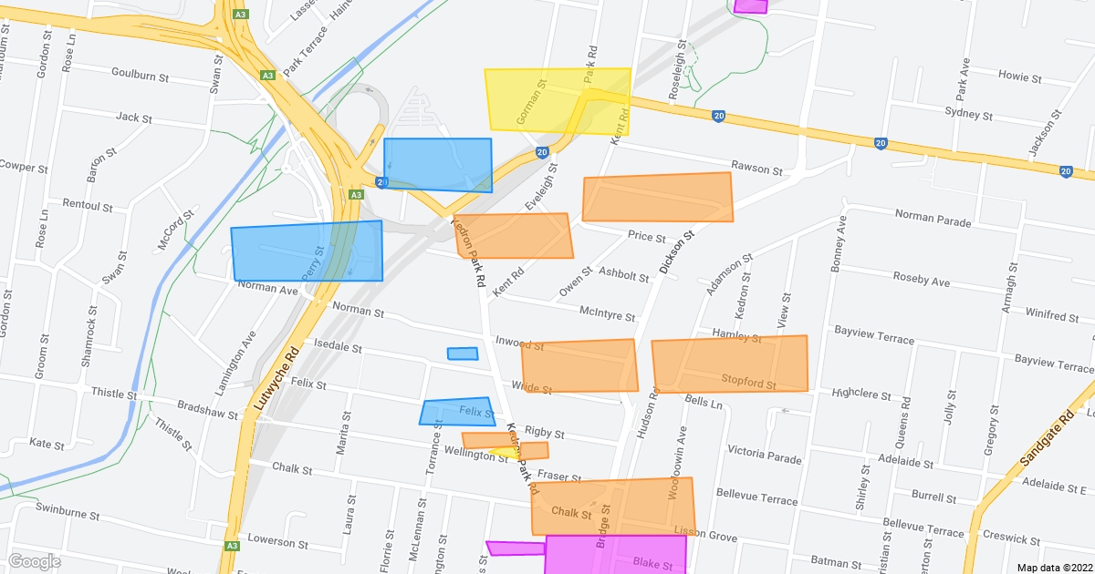 Land Use Map Of Wooloowin : Scribble Maps