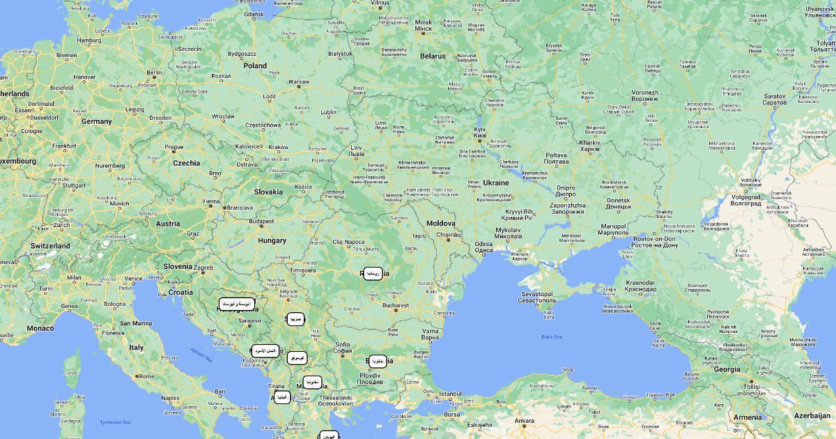 maps in arabic : Scribble Maps