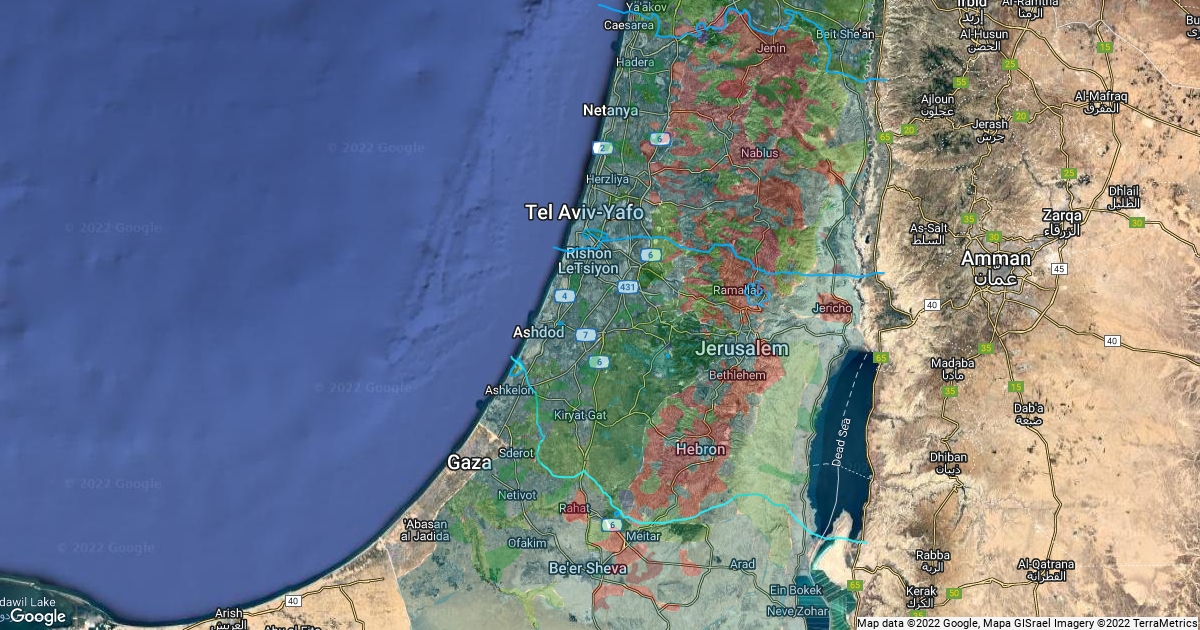 Urban Planning Map For Israel : Scribble Maps
